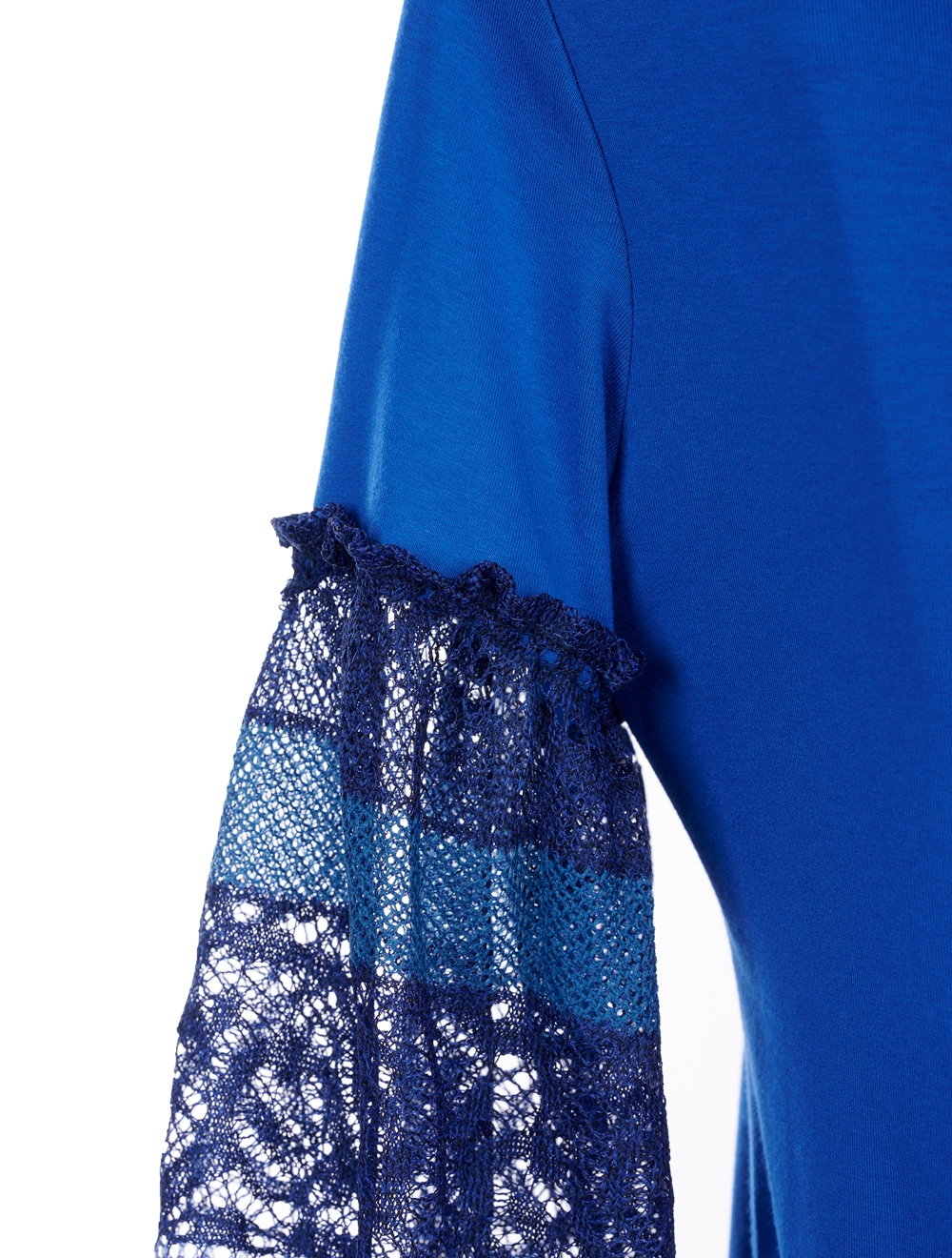 Light blue top with lace sleeves - Save The Queen!