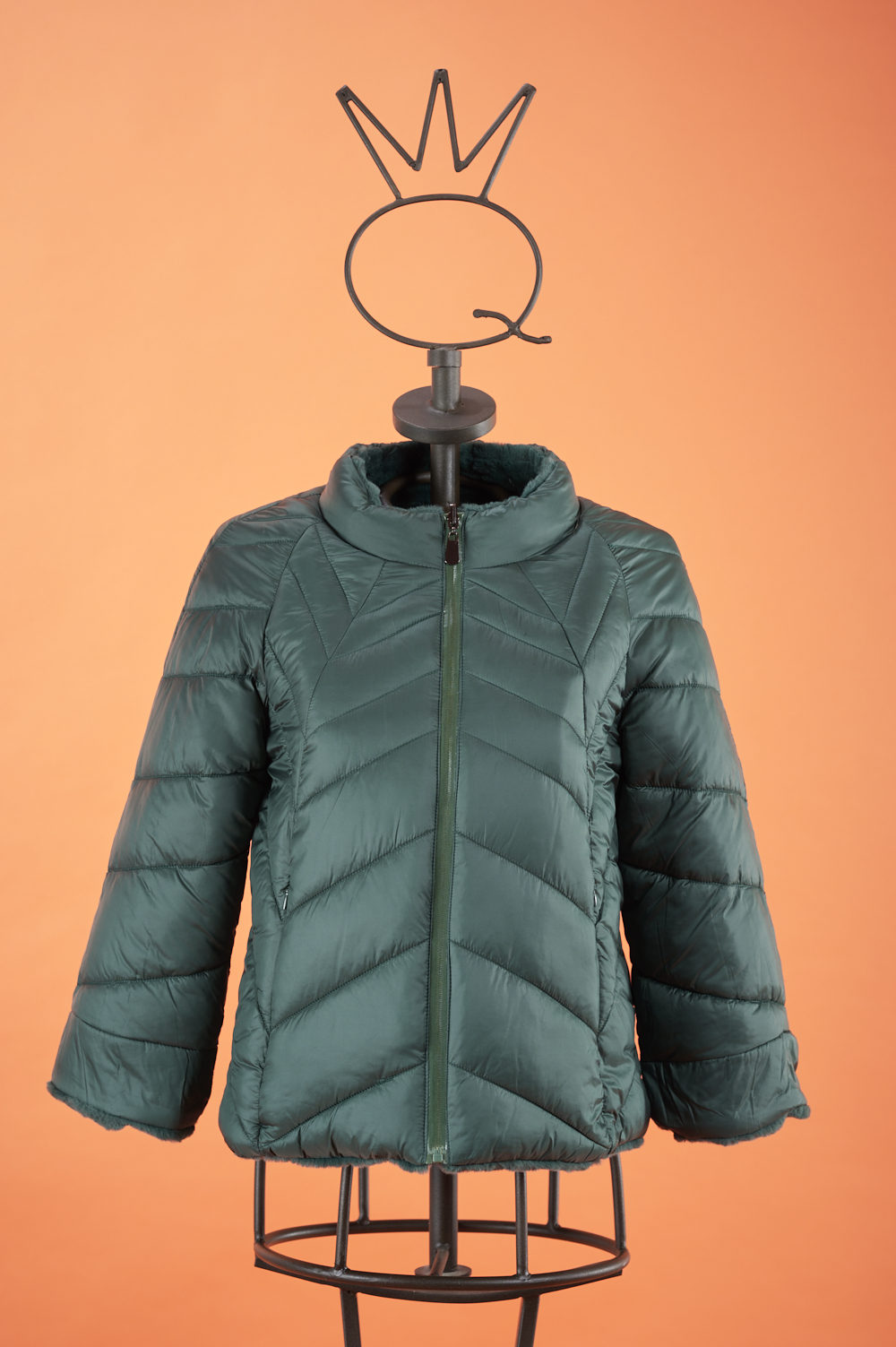 Double-sided down jacket/eco fur - Save The Queen!