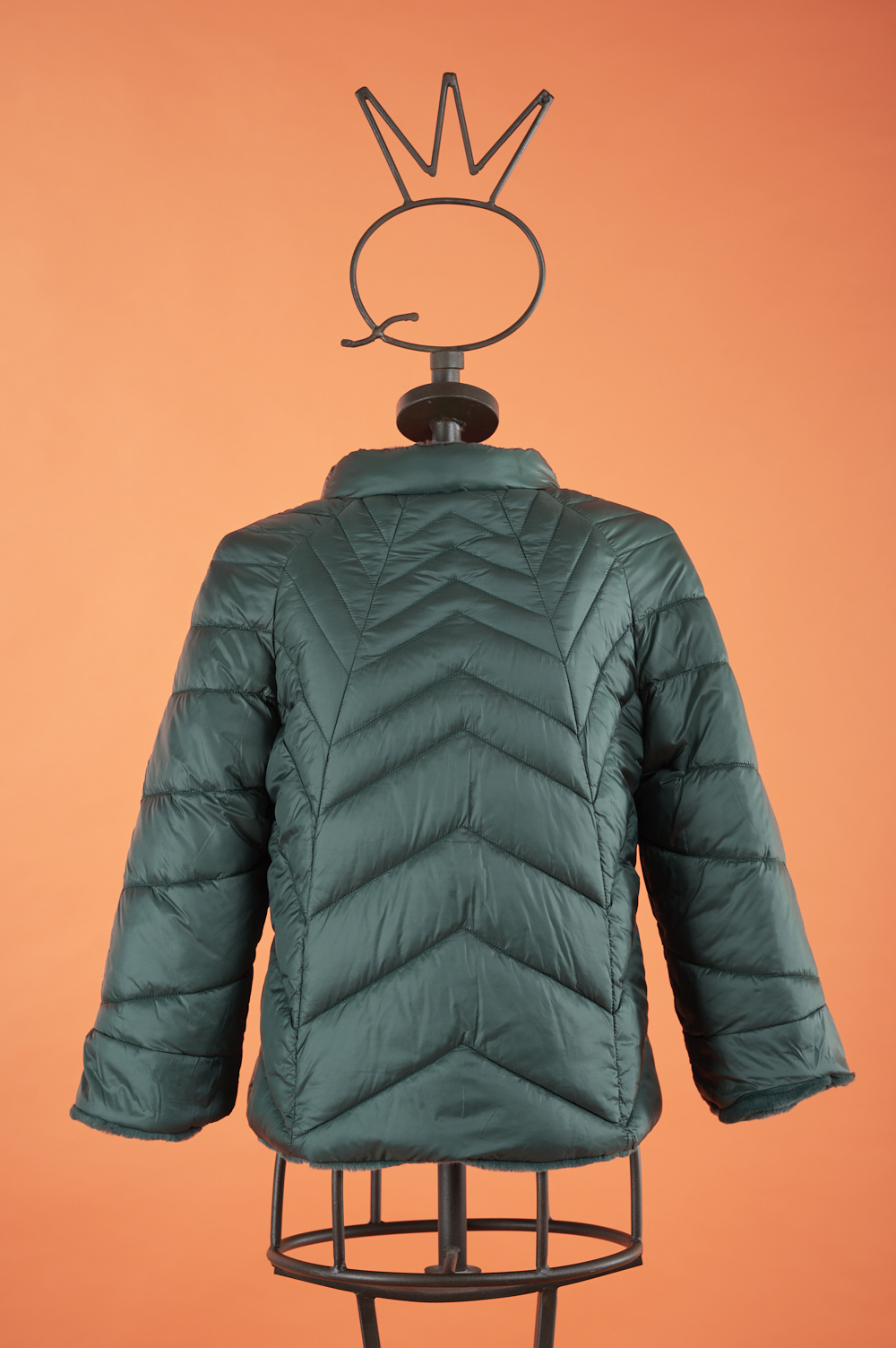 Double-sided down jacket/eco fur - Save The Queen!