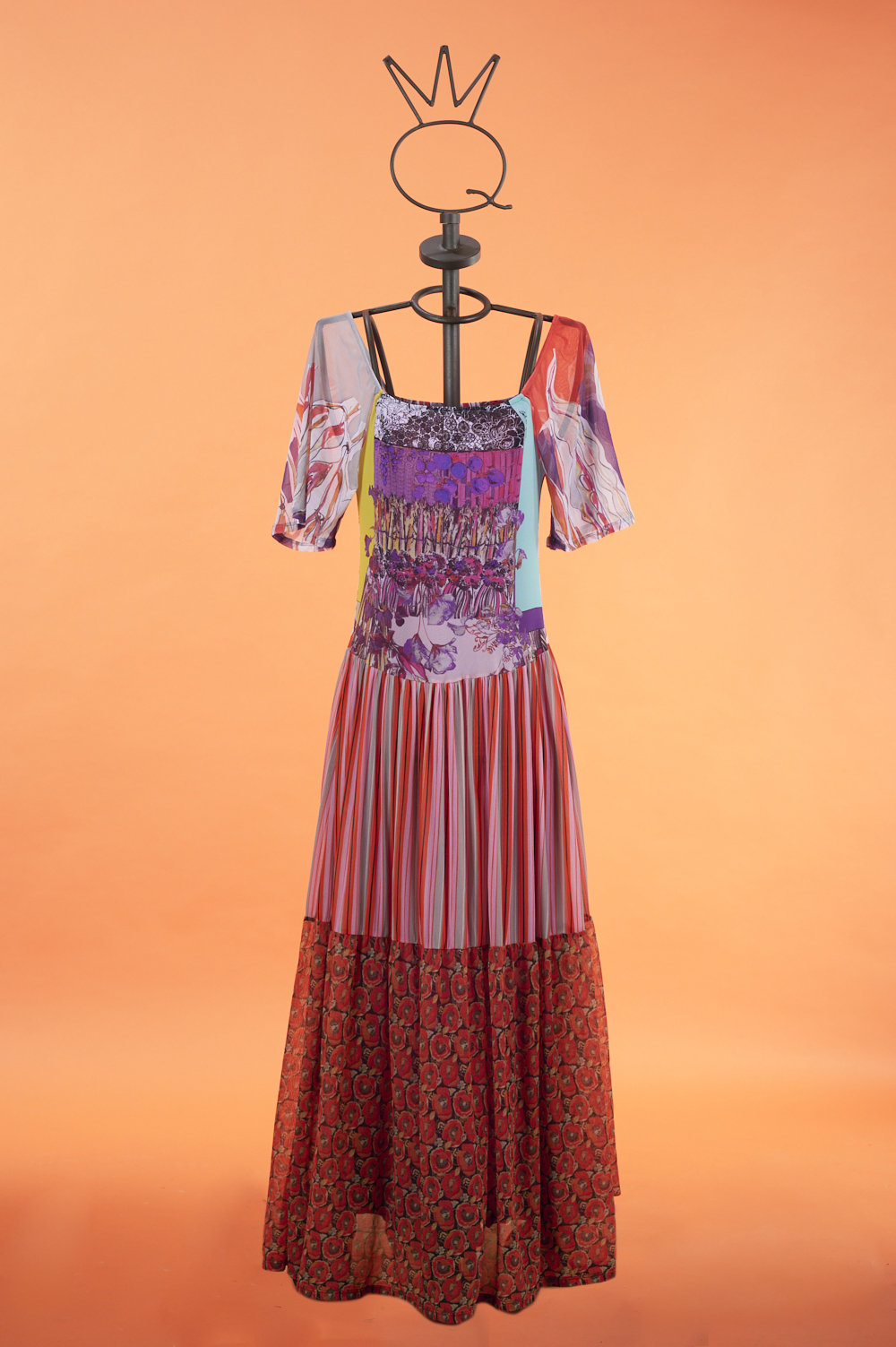 Long printed tulle dress - Save The Queen!