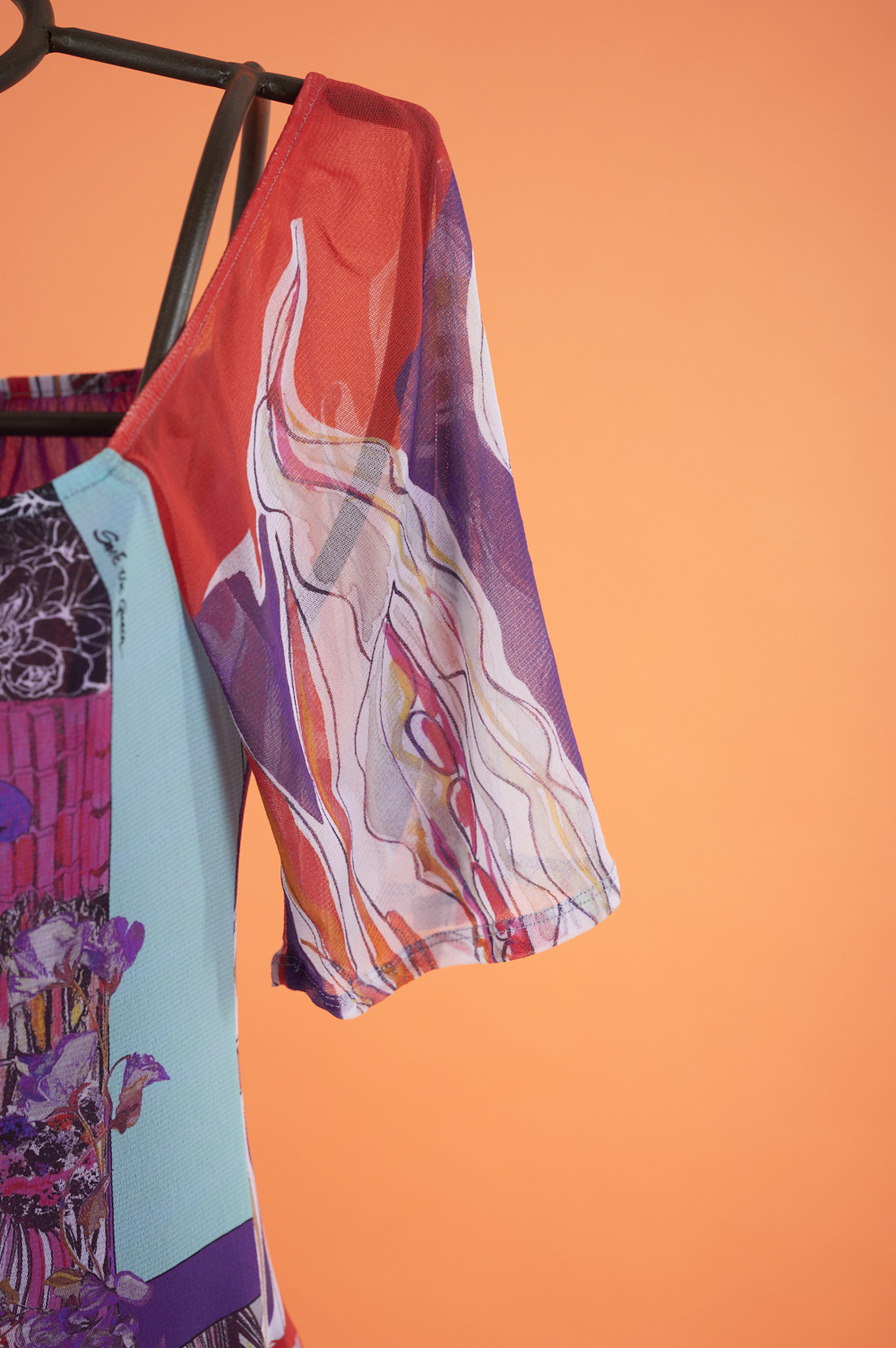 Long printed tulle dress - Save The Queen!