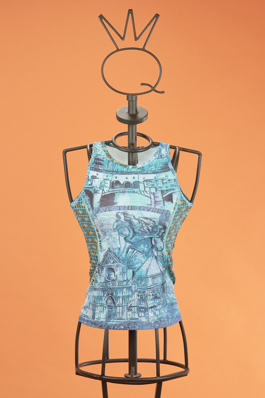 Printed top - Save The Queen!