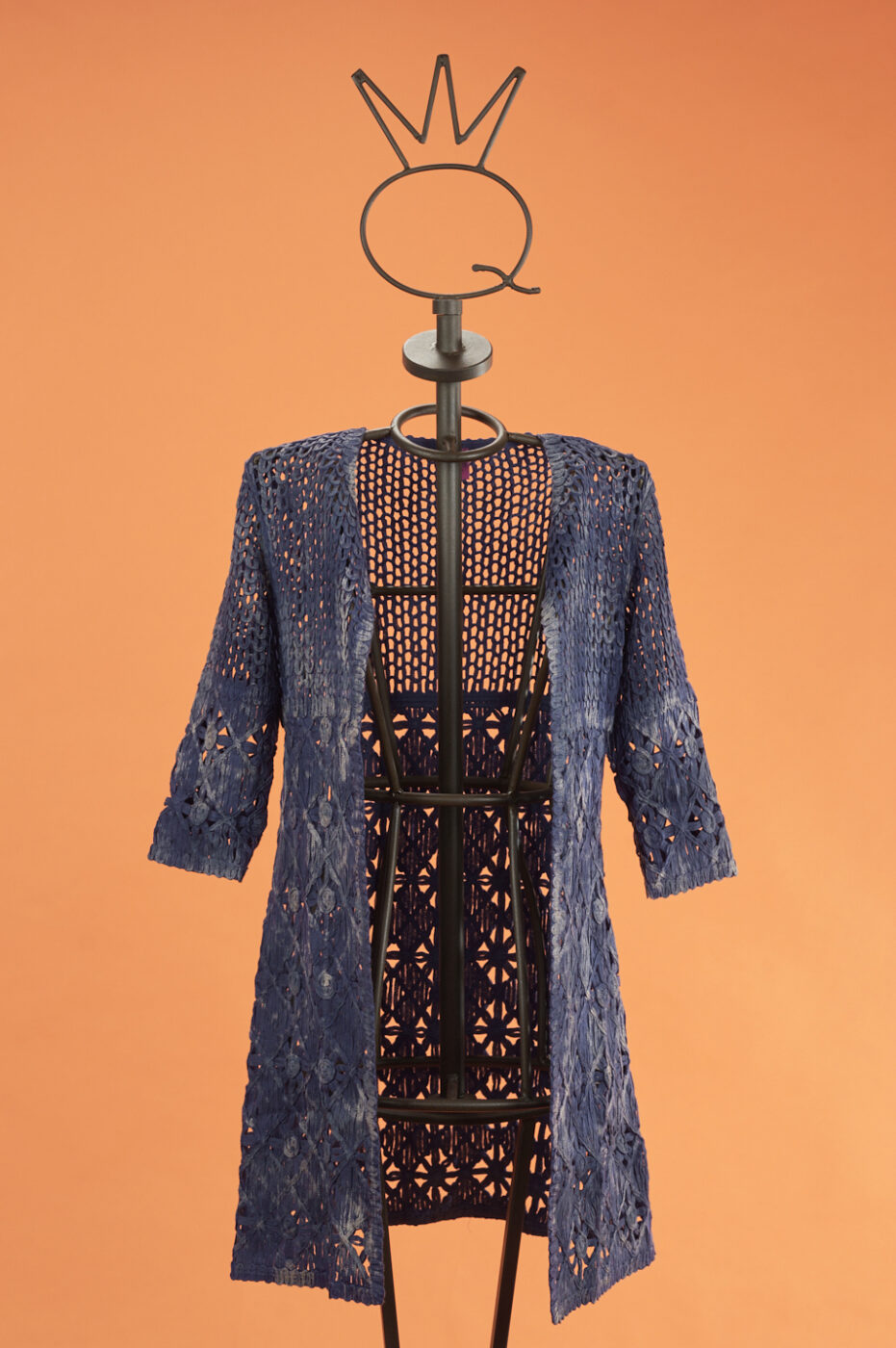 Blue embroidered duster coat - Save The Queen!